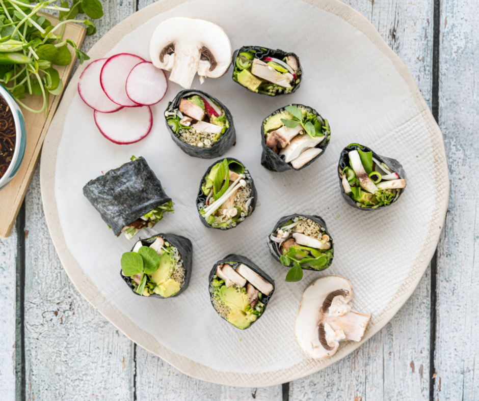 Mushroom Sushi Rolls - Australian Mushroom Growers